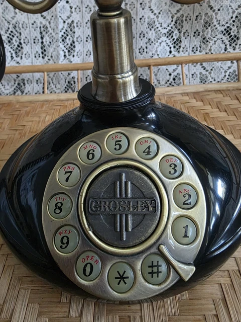 ANTIQUE STYLE ROTARY Dial Phone 1920, Push Buttons, Ringing Tone ON/OFF ...