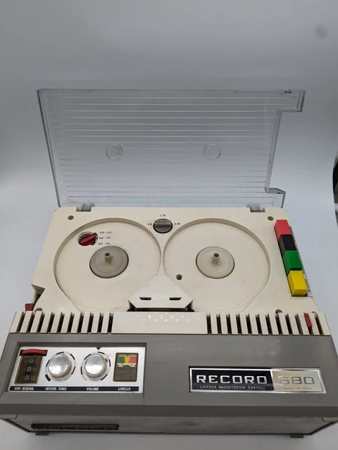 61 - MAGNÉTOPHONE à bandes Geloso SA; Milano 1965 Pas d'essai de ...