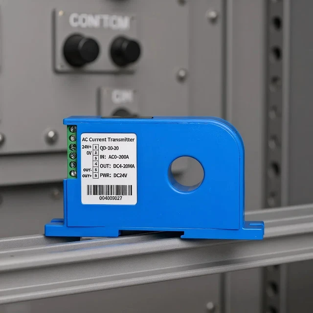 CURRENT SENSOR TRANSMITTER AC DC 0-600A DIN Type 4-20mA 0-10V RS485 ...