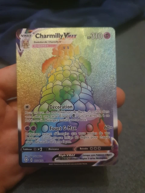 CARTE POKÉMON CHARMILLY Vmax 073/072 Rainbow - EB4.5 Destinées ...