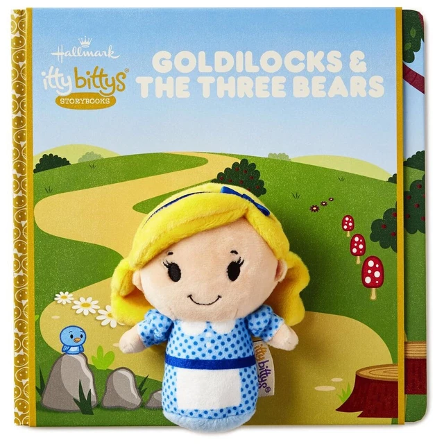 GOLDILOCKS & THE Three Bears Storybook and Plush Doll HALLMARK ITTY ...