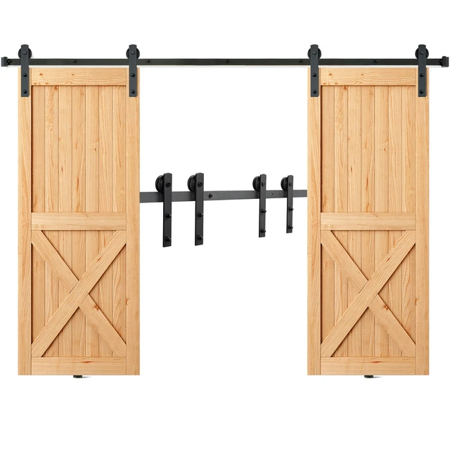 VEVOR KIT BINARIO per Porta Scorrevole Doppia Carico 150kg 244cm Gancio ... VEVOR KIT BINARIO per Porta Scorrevole Doppia Carico 150kg 244cm Gancio ...