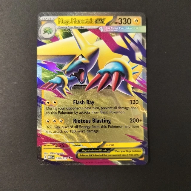 POKEMON TCG MEGA Evolution Mega Manectric ex 050/132 Near Mint £6.99 ...