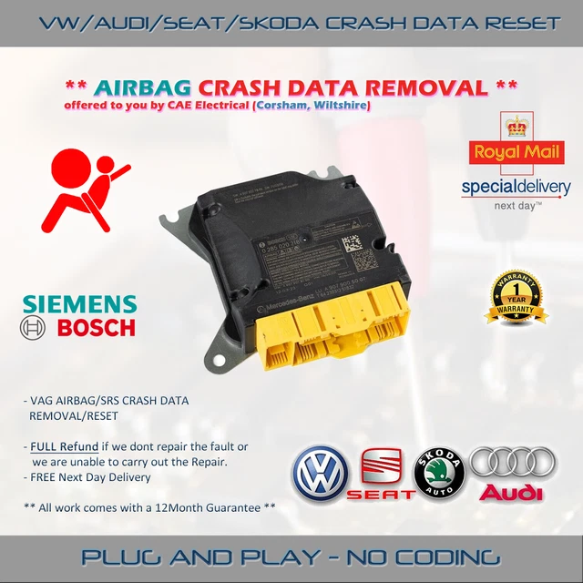 VW/AUDI/SEAT/SKODA SRS/AIRBAG MODULE - Crash Data Removal & Reset ...