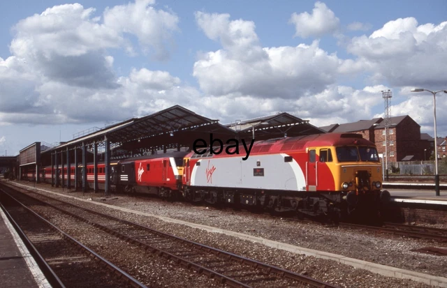 35MM SLIDE - Virgin Diesel Loco Class 57. 57301 'Scott Tracy' @ Chester ...