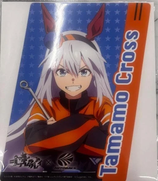 UMA MUSUME CINDERELLA Gray Autobacs Weatherproof Sticker Tamamo Cross ...