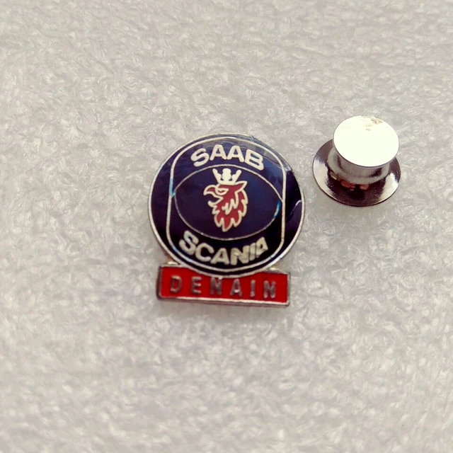 PIN'S PINS LAPEL Pin LOGO Automobiles SAAB SCANIA Trucks Camion DENAIN ...
