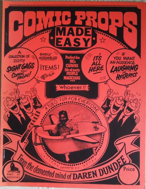 COMIC PROPS MADE Easy by Daren Dundee + 2 Easy to Make Walk-Arounds ...