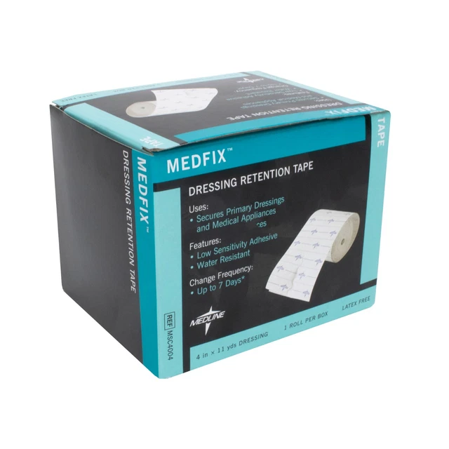 MEDLINE MEDFIX RETENTION Dressing Tapes, 4in x 11 yds, 1/Box $9.99 ...