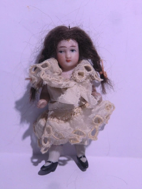 POUPEE ANCIENNE PORCELAINE bisque miniature ARTICULEE MINIATURE DOLL 8 ... POUPEE ANCIENNE PORCELAINE bisque miniature ARTICULEE MINIATURE DOLL 8 ...