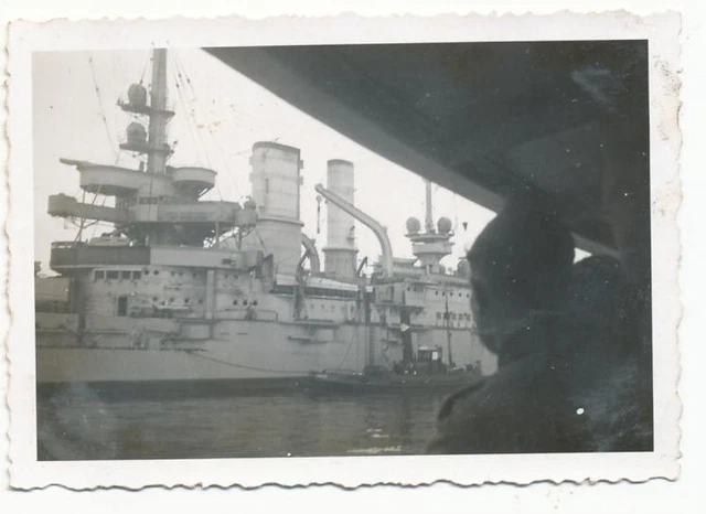 ORIG.FOTO SOLDATEN GDAŃSK Danzig Schiff Schleswig-Holstein Hafen Polen ...