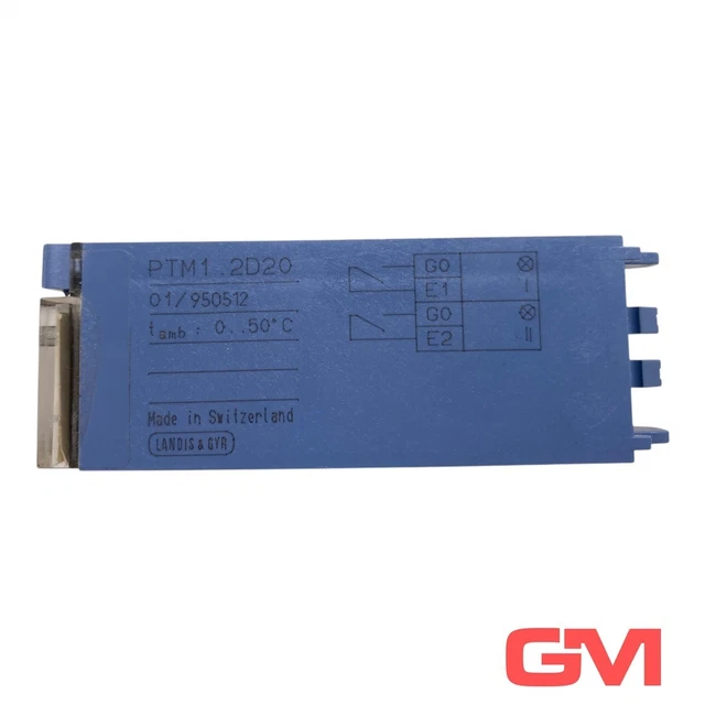LANDIS & GYR Impulsmeldemodul PTM1.2D20 Pulse reporting module 2D20 EUR ...
