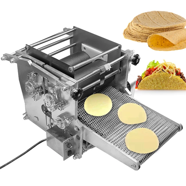 COMMERCIAL GRAIN AUTOMATIC Roti Bread Flour Maker Corn Tortilla Making ...