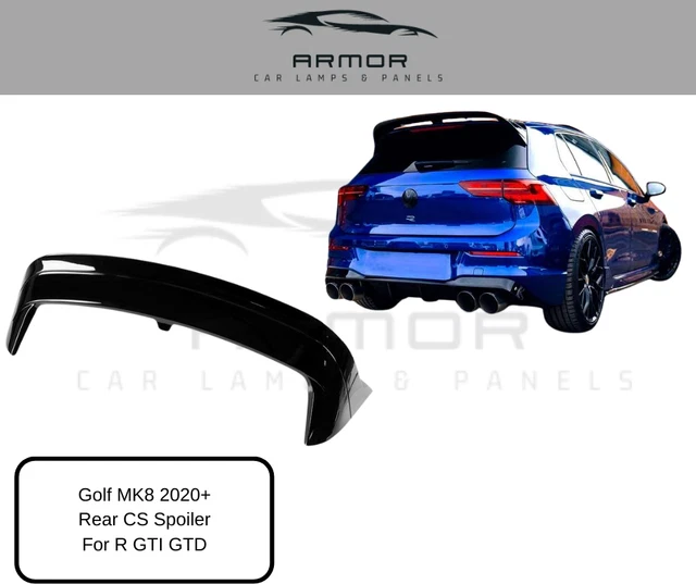 VW GOLF MK8 R GTD GTI 'CS Clubsport Style' Gloss Black Boot Spoiler UK ...