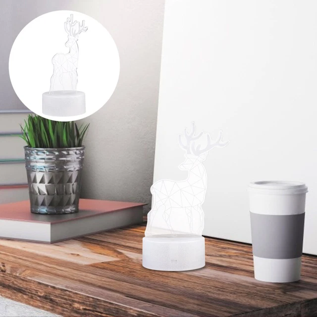 OPTICAL TABLE LAMP Holiday Table LED Lamps Tabletop Xmas Lamp £12.75 ...