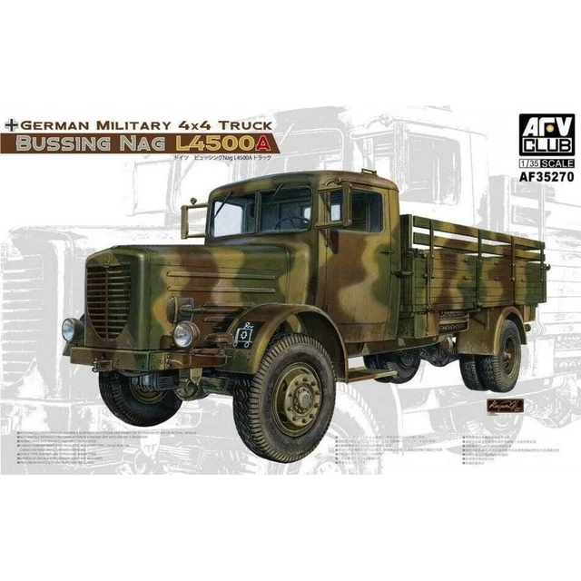 AFV CLUB 1:35 Scale Büssing NAG L4500A Truck Military Model Kit ...