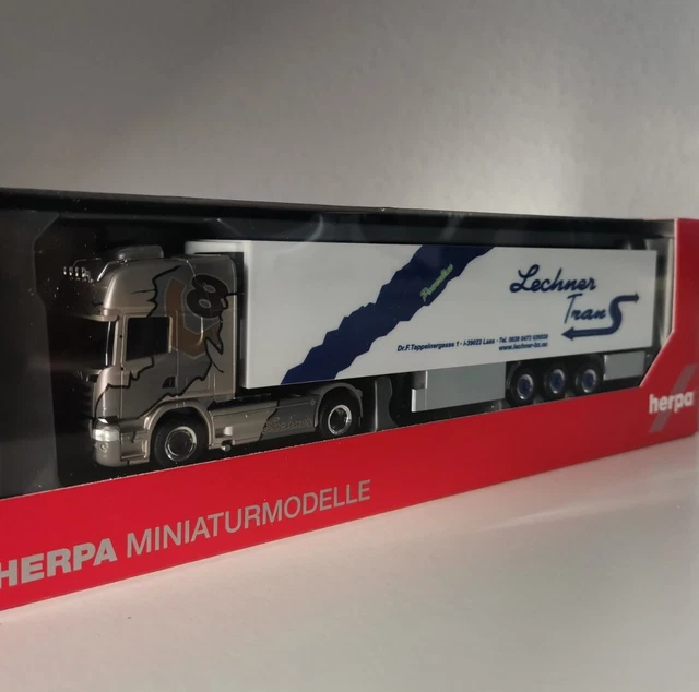 HERPA 312431 SCANIA R 13 TL V8 Lechner Trans Kühlkoffer Sz 1:87 EUR 39 ...