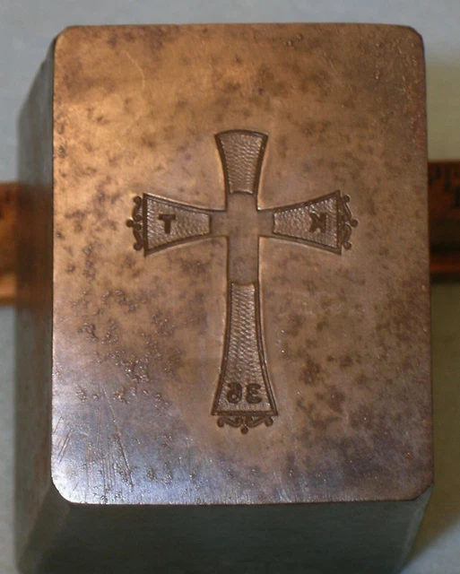 ANCIEN PRE-1903 KNIGHTS TEMPLAR Commanderie No. 36 matrice à estampillage croisé MC Lilley EUR ...