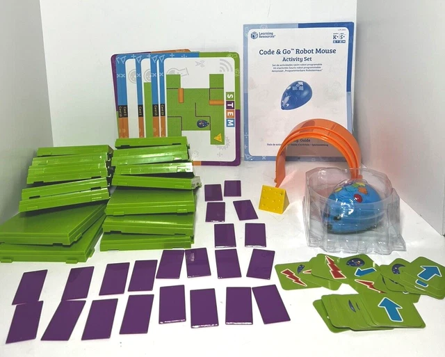 LEARNING RESOURCES STEM code and Go Robot Mouse Complete Set - TESTED ...