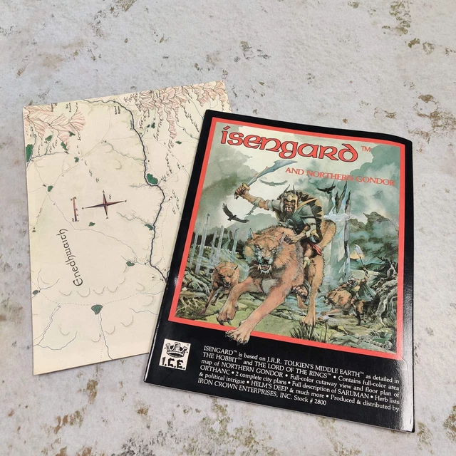ISENGARD AND NORTHERN Gondor - MERP #2800 RPG Supplement with Maps ...