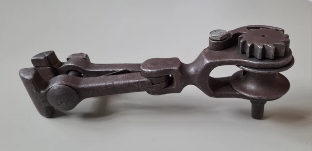 ANTIQUE TELEGRAPH WIRE Draw Vice with Ratchet - Cable Tensioner - GPO £ ...