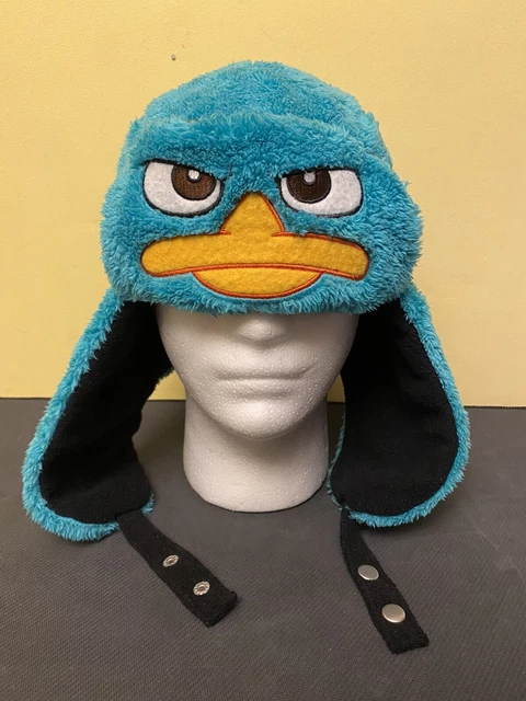 PHINEAS AND FERB Agent P Perry The Platypus Tassle Face Winter Beanie ...