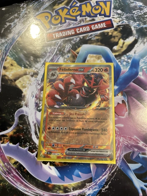 CARTE POKÉMON FÉLINFERNO EX 034/162 EV05 Forces Temporelles TEF FR EUR ...
