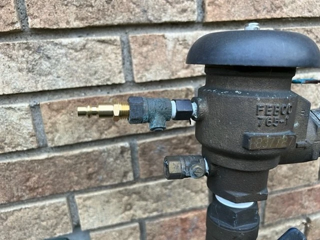 WINTERIZE BACKFLOW PREVENTER Test Cock Adapter Fits Vacuum Breaker ...