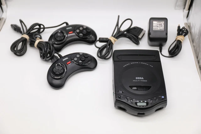 CONSOLE SEGA MULTI-MEGA Model MK-4121-50 no Mega CD + 2 manettes ...