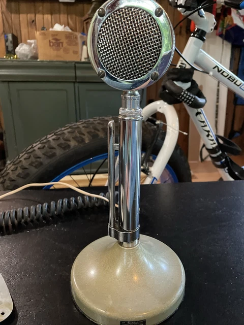 VINTAGE ASTATIC D-104 Lollipop Base CB Ham Microphone With UG8 Stand ...