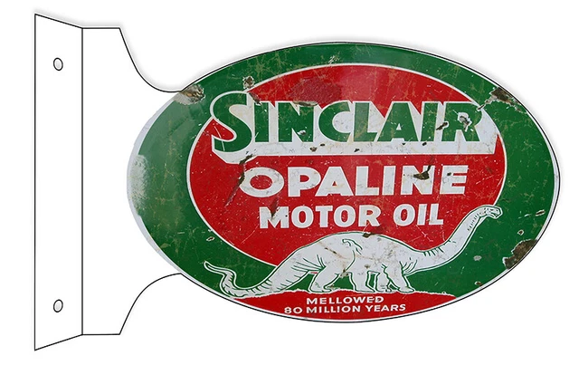 VINTAGE STYLE METAL Sign Sinclair Opaline Motor Oil 12x18 2 Sided ...