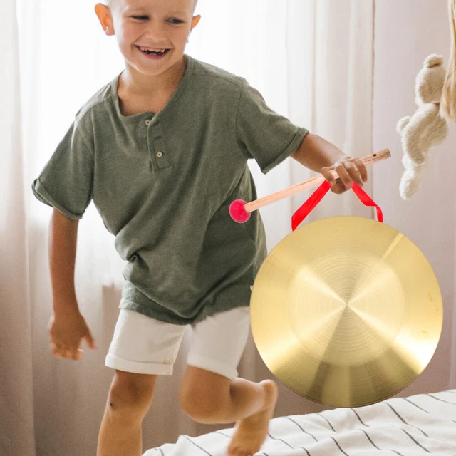 PORTABLE COPPER CYMBALS Large Gong Percussion Gong Anti-flood Gong ...