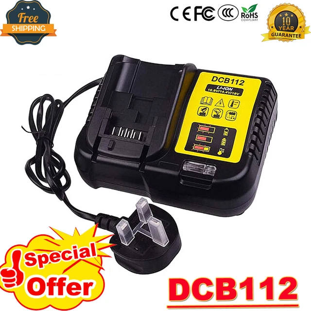 FOR DEWALT DCB112 12V-20V Max Li-Ion Charger Replaces Both DCB101 ...