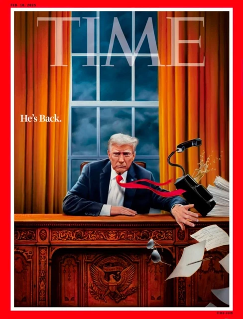 TIME PRESIDENT DONALD Trump Inauguration 2025 MAGAZINE $15.00 - PicClick CA