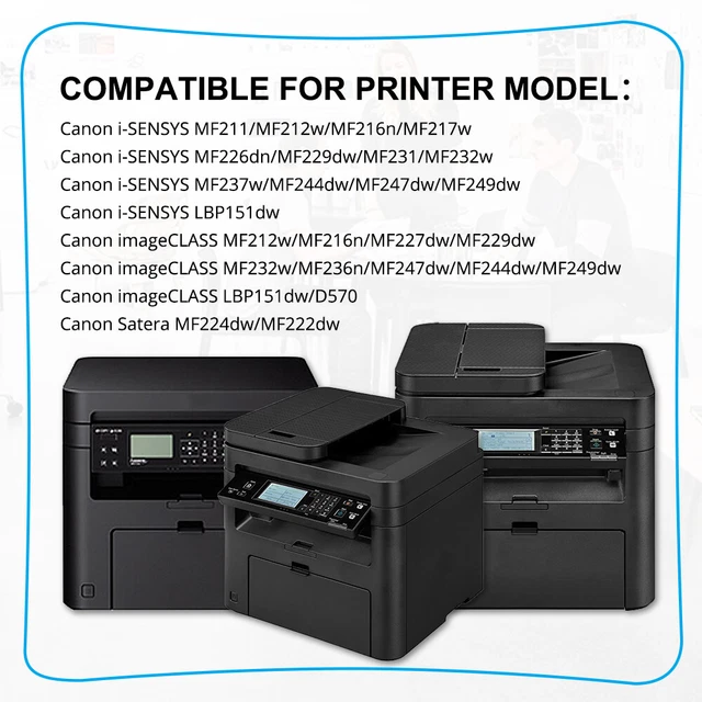 4 PACK TONER 137 For Canon 137 Cartridge ImageClass MF230 MF247dw ...