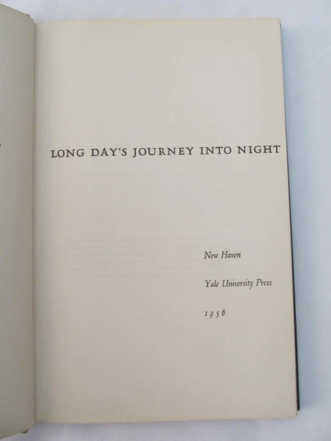 &LONG DAY'S JOURNEY Into Night" di Eugene O'Neill (Yale U. Press, 1956) 1a ed EUR 17,47 ...