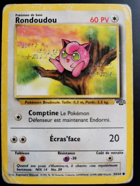 CARTE POKÉMON - Wizard Jungle : Rondoudou 54/64 EUR 0,90 - PicClick FR