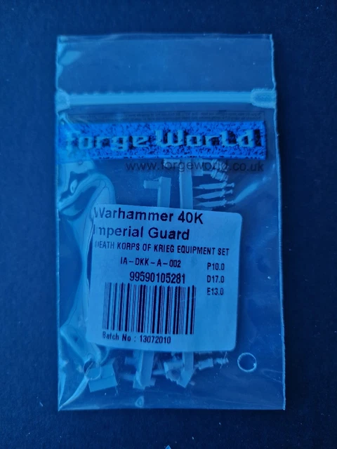 DEATH KORPS OF Krieg Equipment Set - DKK - DKoK - Forge World - 40k £40 ...