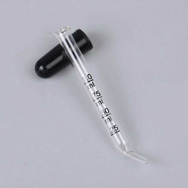 5PCS GLASS SCALE Dropper Rubber Straw Multi-Purpose Droppers For School ...