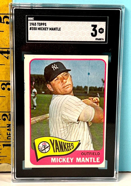 1965 TOPPS MICKEY Mantle New York Yankees HOF #350 SGC 3 (VG) 💥 EUR 383 ...