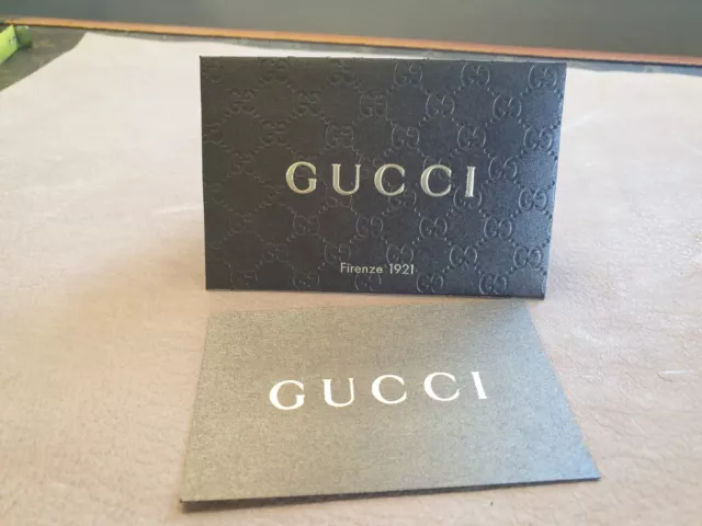 CERTIFICATO GUCCI IN bianco card GUCCI certificate blank EUR 59,00 ...