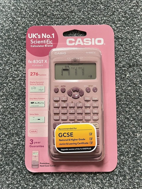 CASIO FX-83GTX SCIENTIFIC Calculator, UK Exam Approved, 276 Functions ...