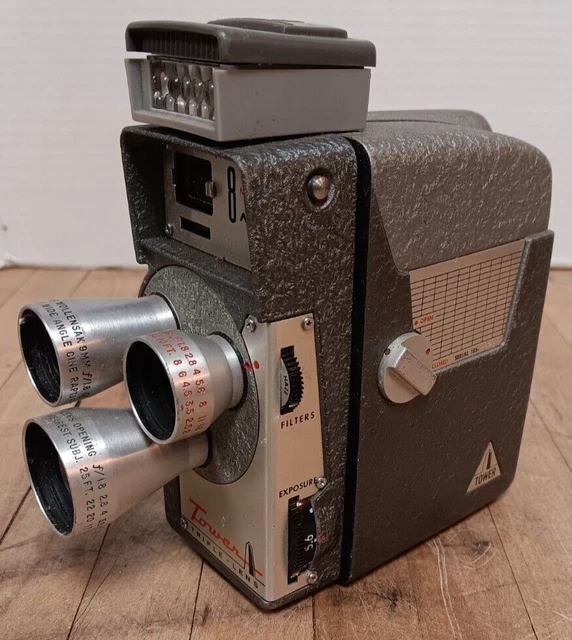 VINTAGE SEARS MODEL T-185 8MM Triple Lens Tower Camera £37.76 - PicClick UK