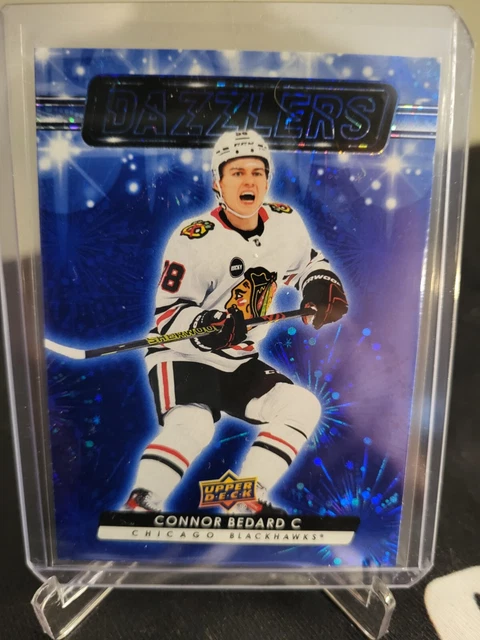 CONNOR BEDARD 2023-24 Upper Deck Series 2 #DZ-79 bleu éblouissant ...