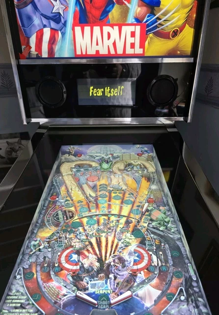 ARCADE1UP MARVEL VIRTUAL Pinball Machine Limited Edition Used PICK UP ...