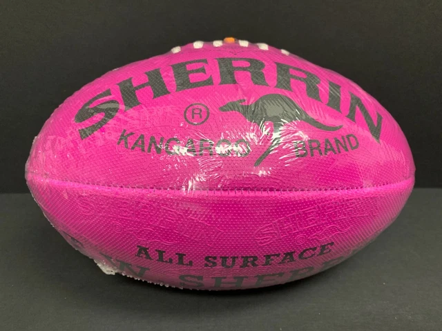 OFFICIAL AFL SHERRIN SYNTHETIC KIDS FOOTBALL SIZE 5 RED Premiers MCG ...