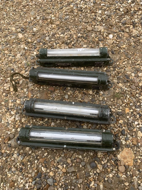PENTHOUSE LAMP X3 And A Map Reading Light From British Army Afv Fv436 ...