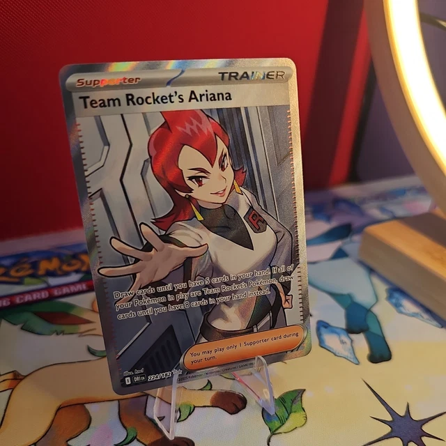POKÉMON TCG TEAM Rocket's Ariana 224/182 Destined Rivals Full Art Ultra ...