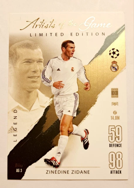 TOPPS MATCH ATTAX 23/24 Zinedine Zidane Artists of the Game Edizione ...