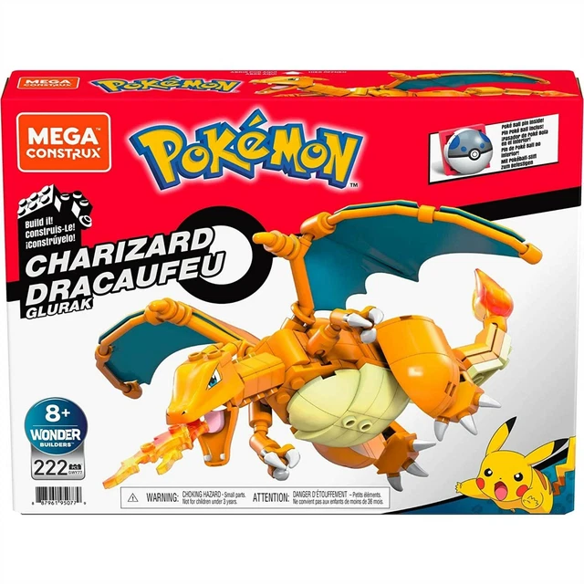 MATTEL MEGA CONSTRUX Pokemon Charizard Buildable Poke Ball Pin 8+ *New #1* Gwy77 $64.95 ...